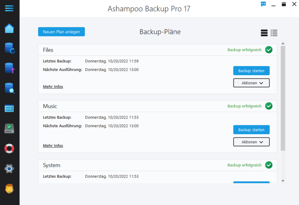 Ashampoo Backup Pro 17: einfach und sicher Backups durchführen